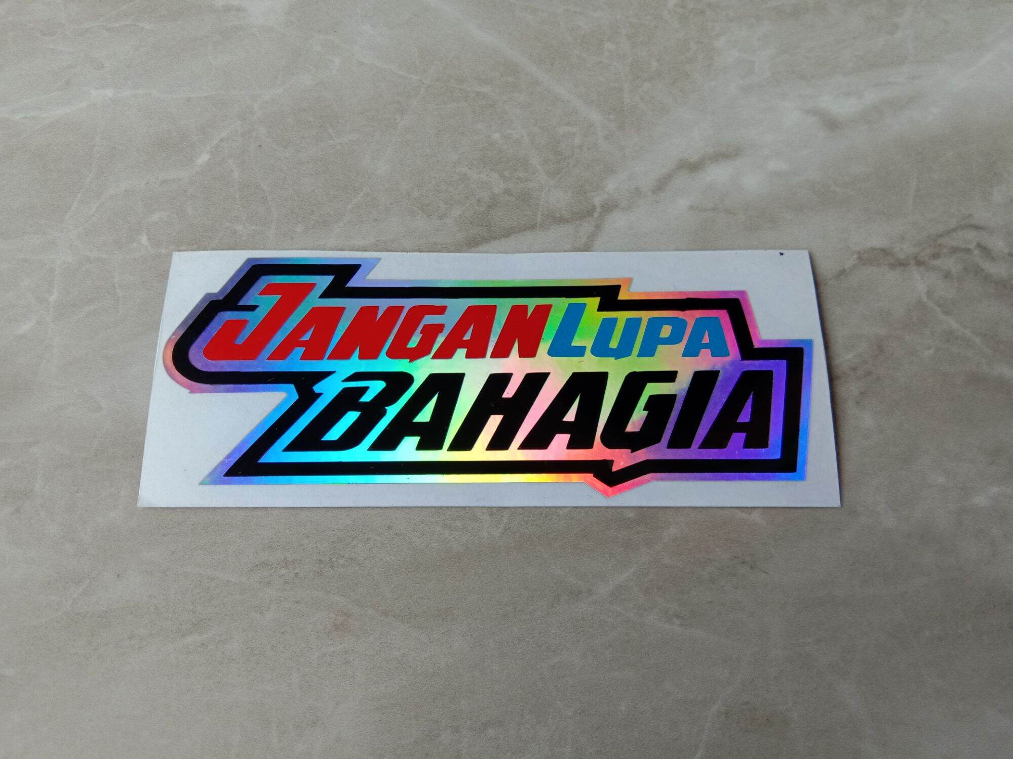 Sticker jangan lupa bahagia stiker motor viral murah | Lazada Indonesia