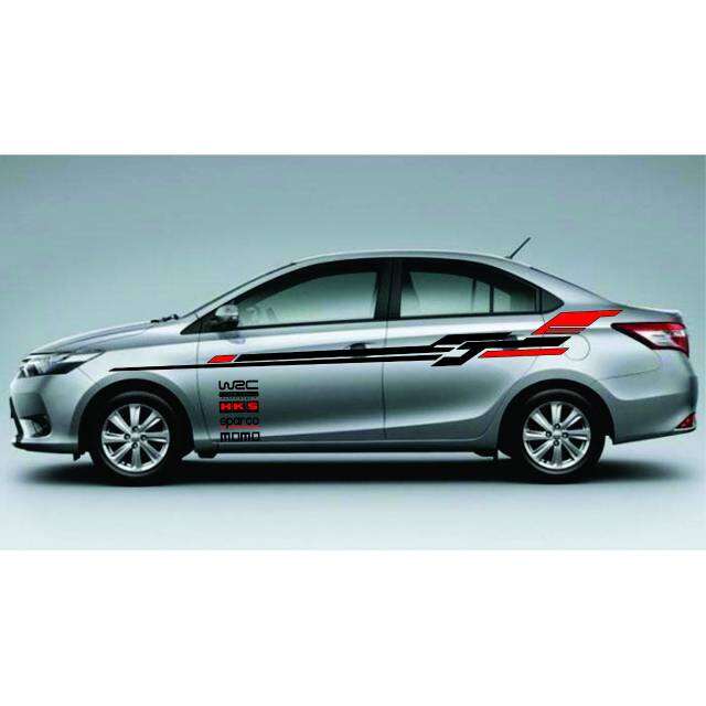 stiker cutting stiker body samping mobil stiker mobil sedan corolla ...