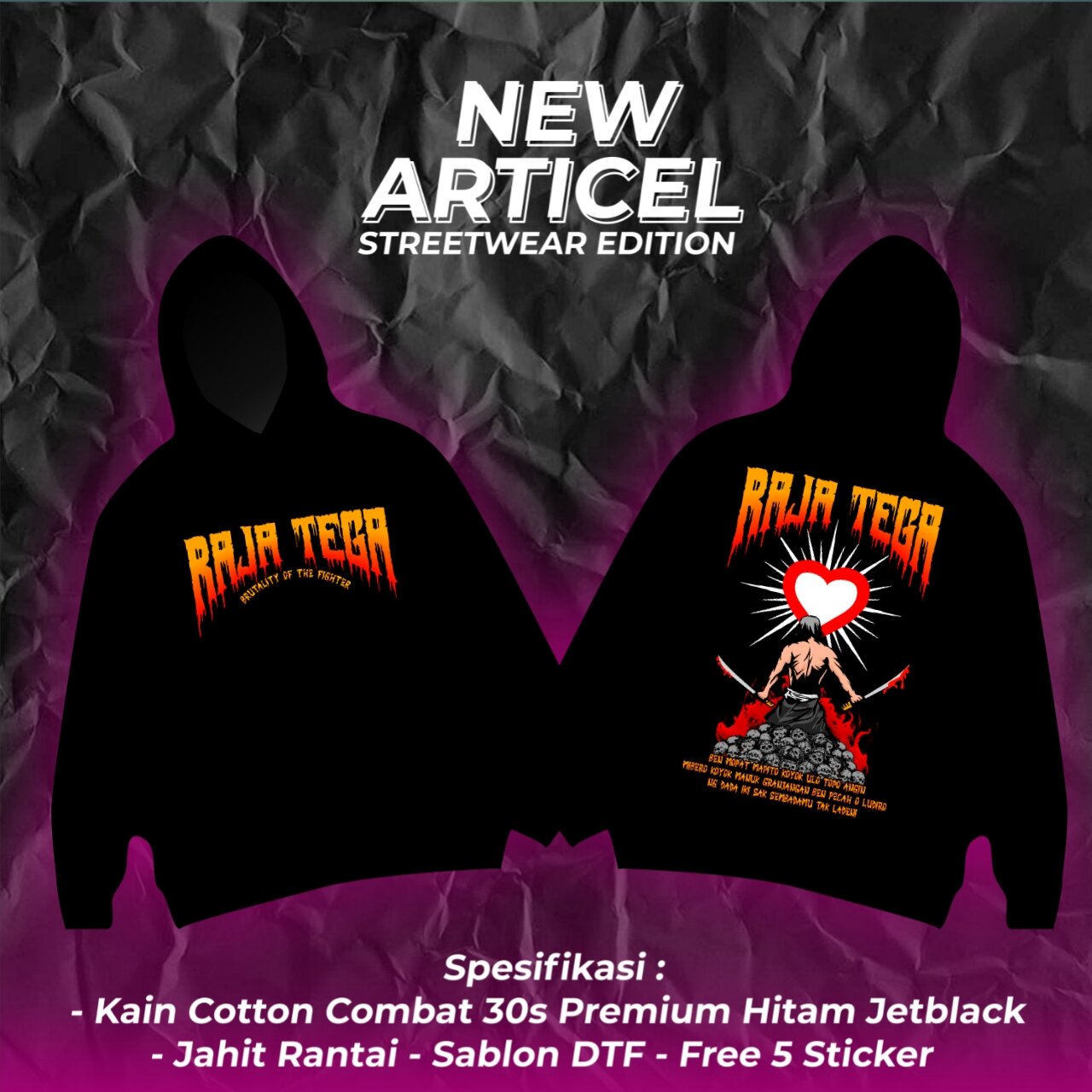 Hoodie psht raja tega | Lazada Indonesia