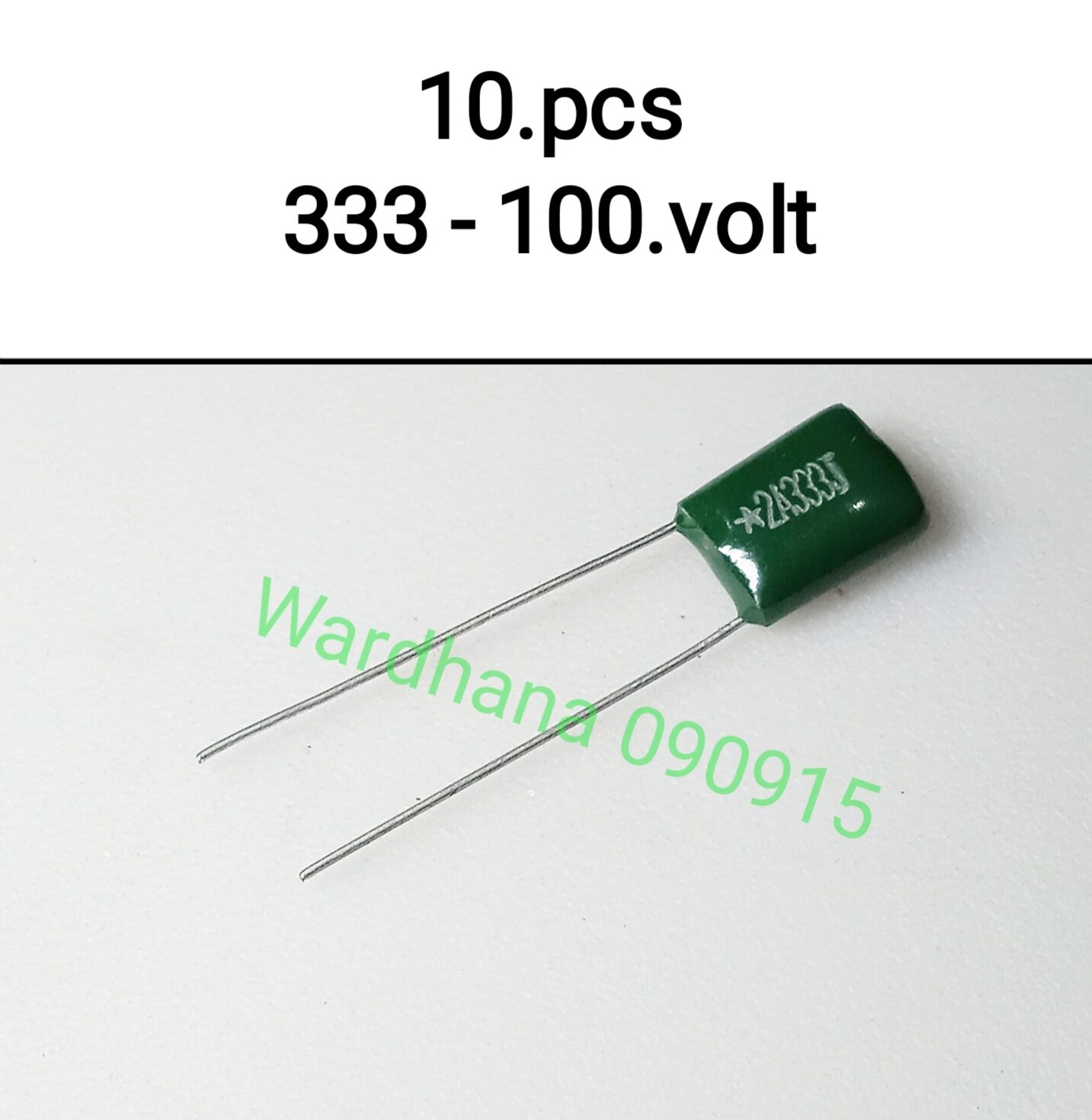 (10.pcs) Kapasitor Milar 333 100 volt kapasitor Milar 33nf | Lazada ...