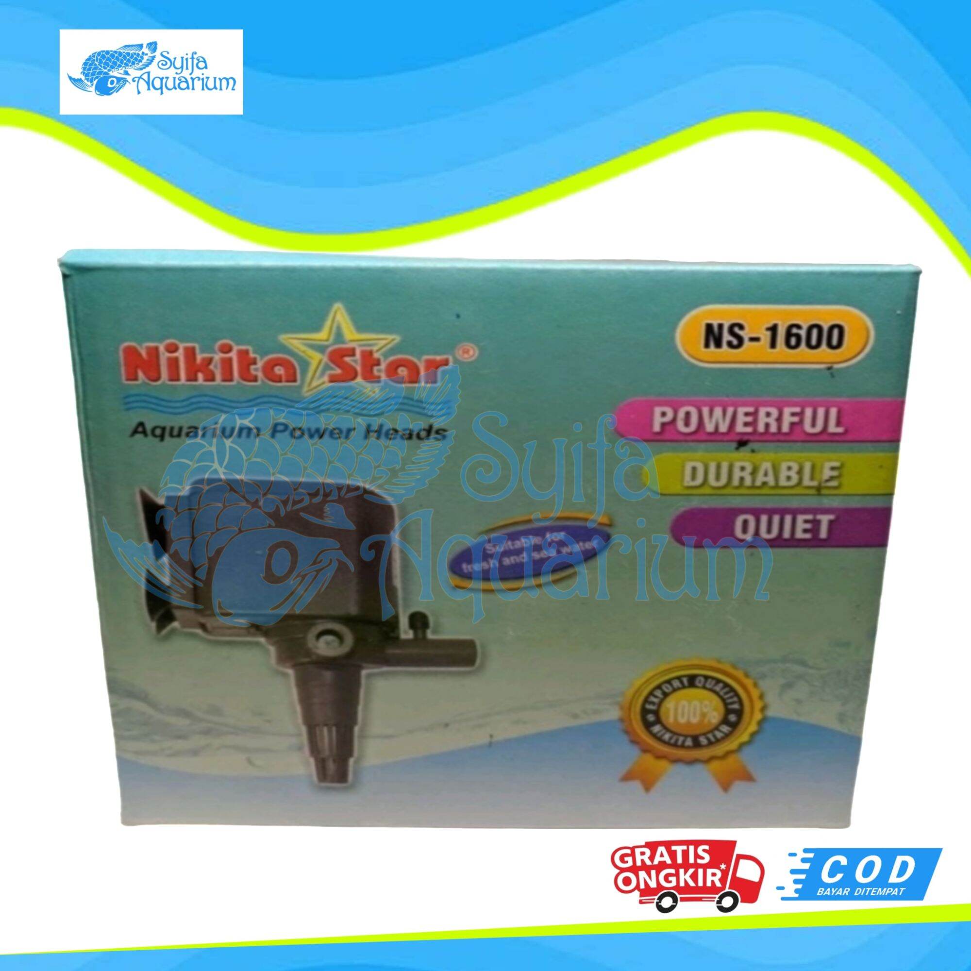Pompa Air Celup Aquarium Power Head Nikita Star Ns-1600 Ns1600 Ns 1600 Mesin Akuarium Murah ...