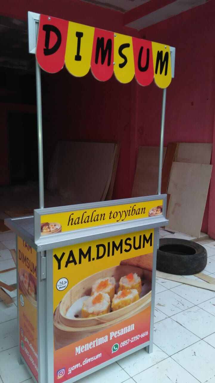 booth portable buat juwalan dimsum ukuran booth 90x50 | Lazada Indonesia