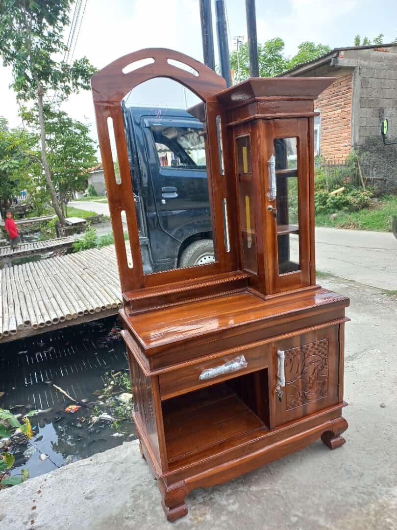 meja rias kayu jati muda | Lazada Indonesia