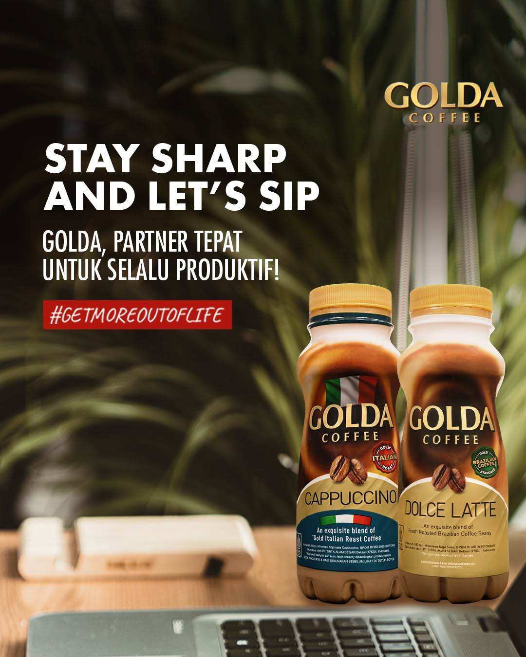 Golda Kopi RTD Botol PET 200ml x 12pcs [Karton/Pack] / Kopi Siap Minum ...