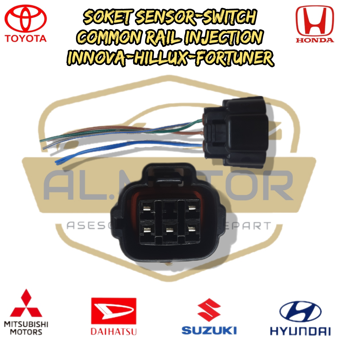SOKET SENSOR SWITCH COMMON RAIL INJECTION INNOVA, HILUX, FORTUNER ...