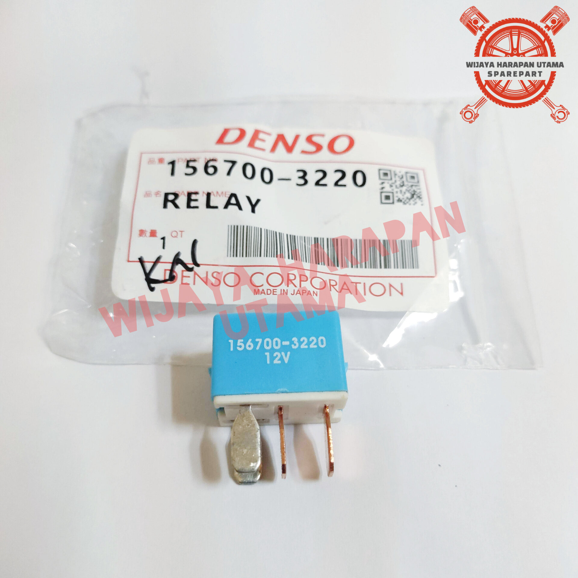 Relay Biru Pin 4 Kaki 12V Universal Denso Relay Lampu Power DLL ...