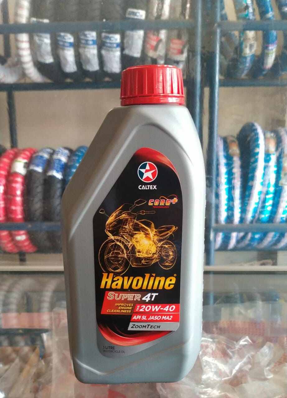 Motor Caltex Havoline Super 4T 20W-40 1 Liter Original Asli | Lazada ...