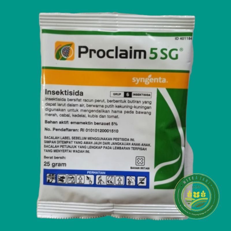 INSEKTISIDA PROCLAIM 5 SG 25 GRAM | Lazada Indonesia