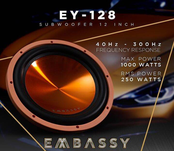 Subwoofer Embassy EY-128 Subwoofer Embassy 12 inch 128 | Lazada Indonesia