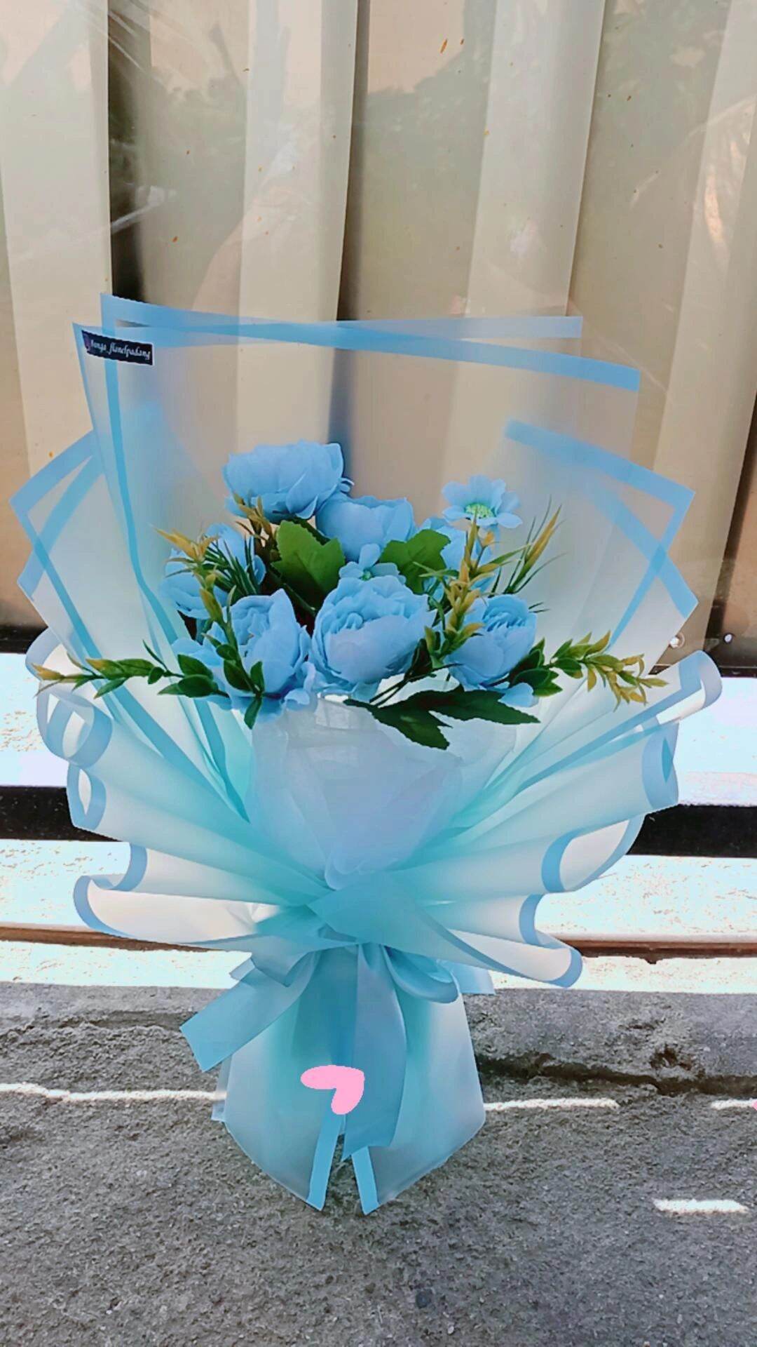 bucket bunga biru | Lazada Indonesia