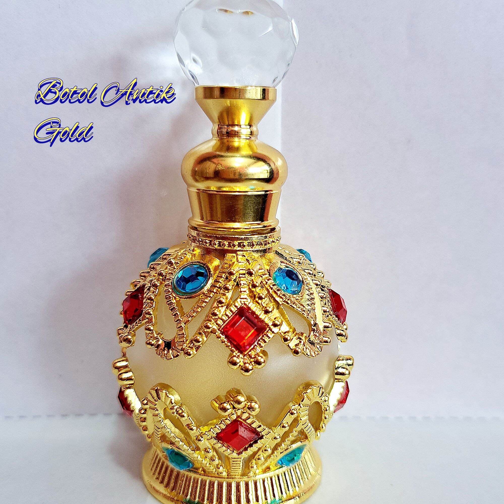 Botol Refill Parfum Antik Mewah dan Elegan / Botol Parfum Kosong 15ml ...