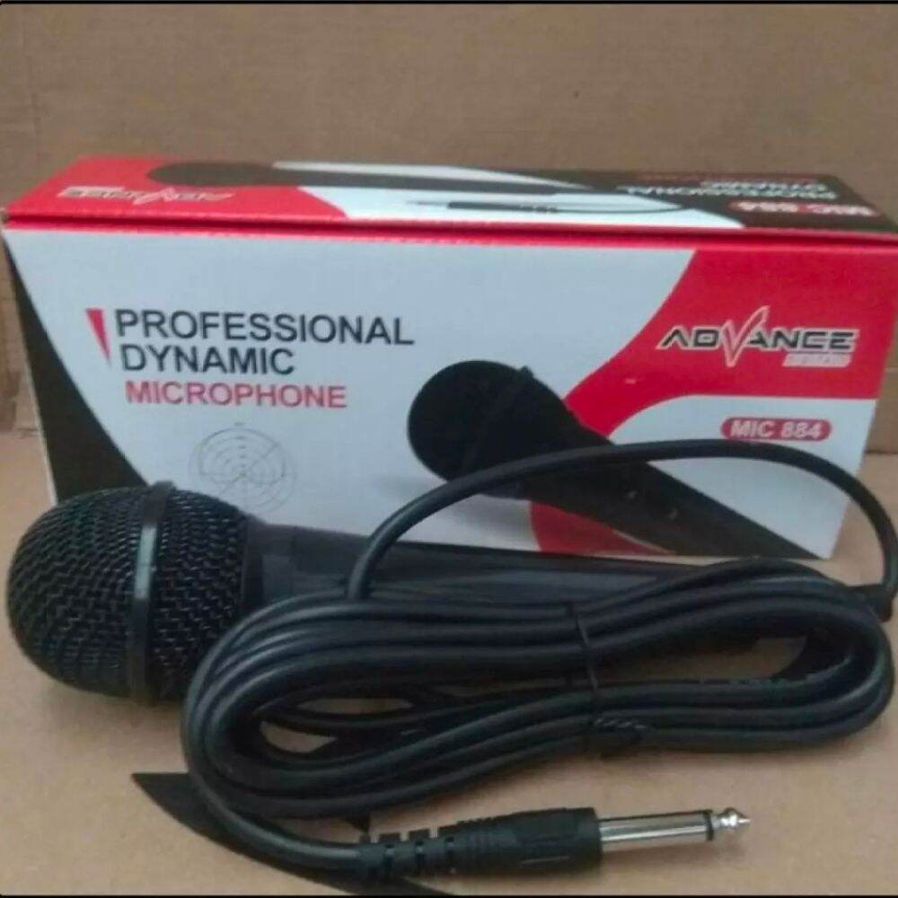 PROMO MICROPHONE ADVANCE 2 MIC DOUBLE TYPE MIC-201/MIC KABEL TYPE 884 ...