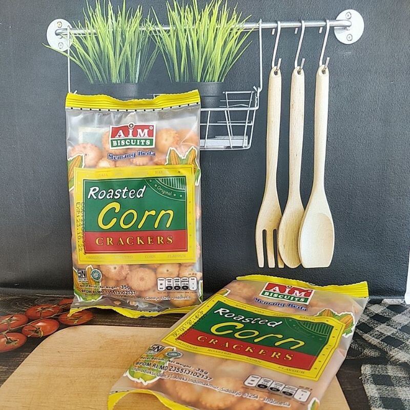 Biskuit AIM Roasted Corn Crackers 35gr Termurah | Lazada Indonesia