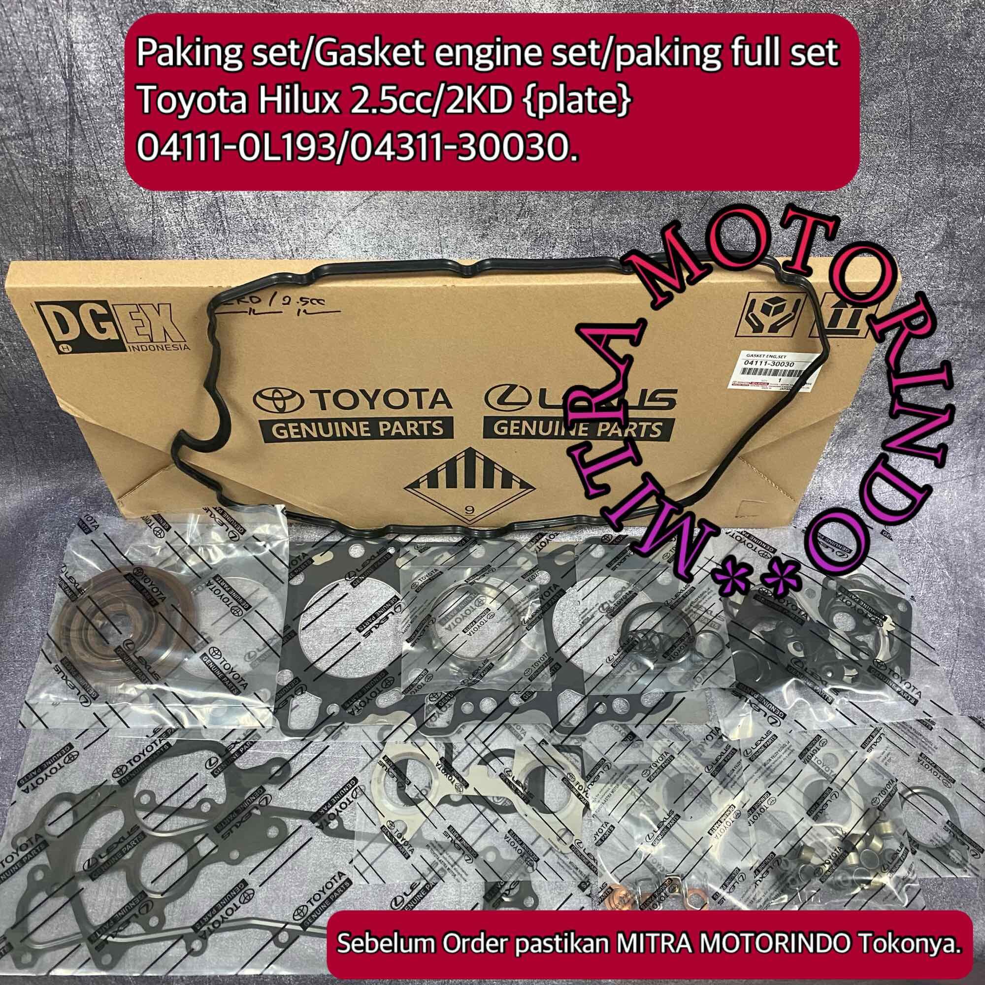 Paking Set/Gasket Engine Set/Paking Full Set Toyota Hilux 2.5cc/2KD ...