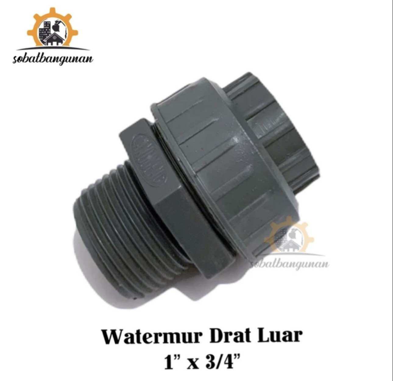 Watermur Drat 1” x 3/4” inch LANGGENG AW / Watermoor PVC Tebal | Lazada ...