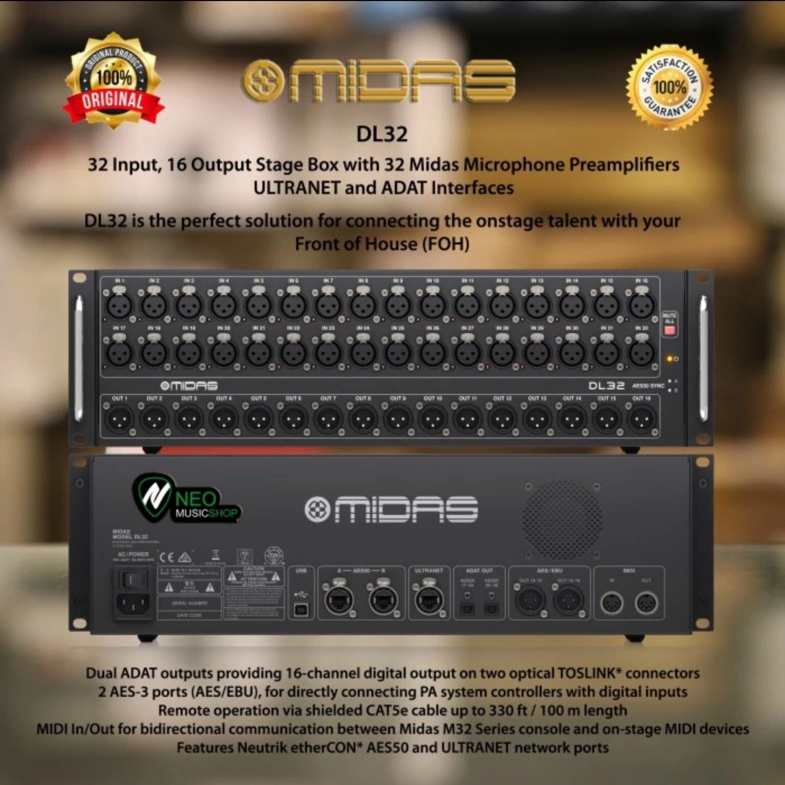 Midas DL32 stage box | Lazada Indonesia