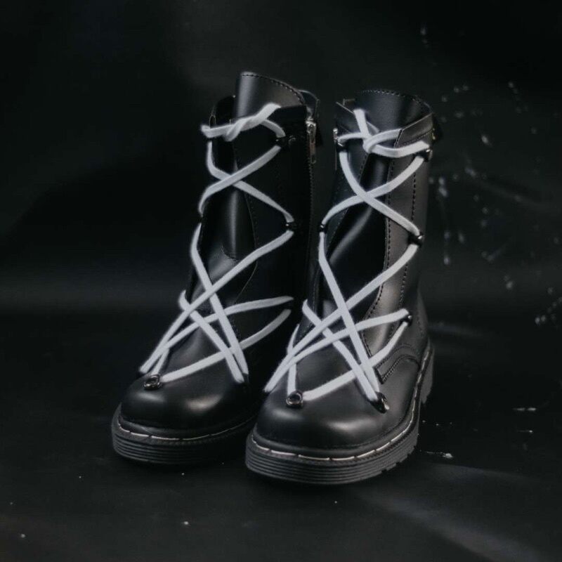 sepatu dockmart high resleting zipper x rickown | Lazada Indonesia