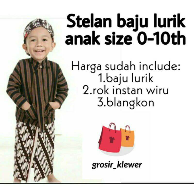 stelan baju lurik anak | surjan lurik anak +rok+ blangkon jogja| baju ... stelan baju lurik anak | surjan lurik anak +rok+ blangkon jogja| baju ...