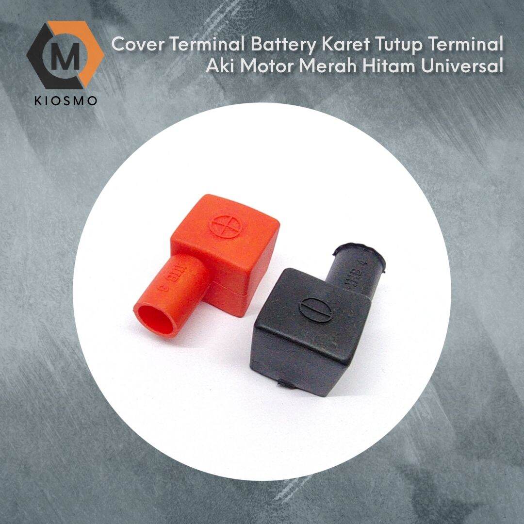 Cover Terminal Battery - Karet Tutup Terminal Aki Motor Merah Hitam ...
