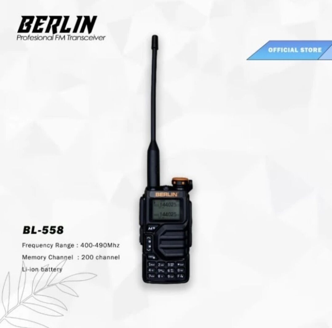 HT BERLIN BL 558 BL558 Walkie talkie Original 5 BAND VHF UHF UNLOCK ...