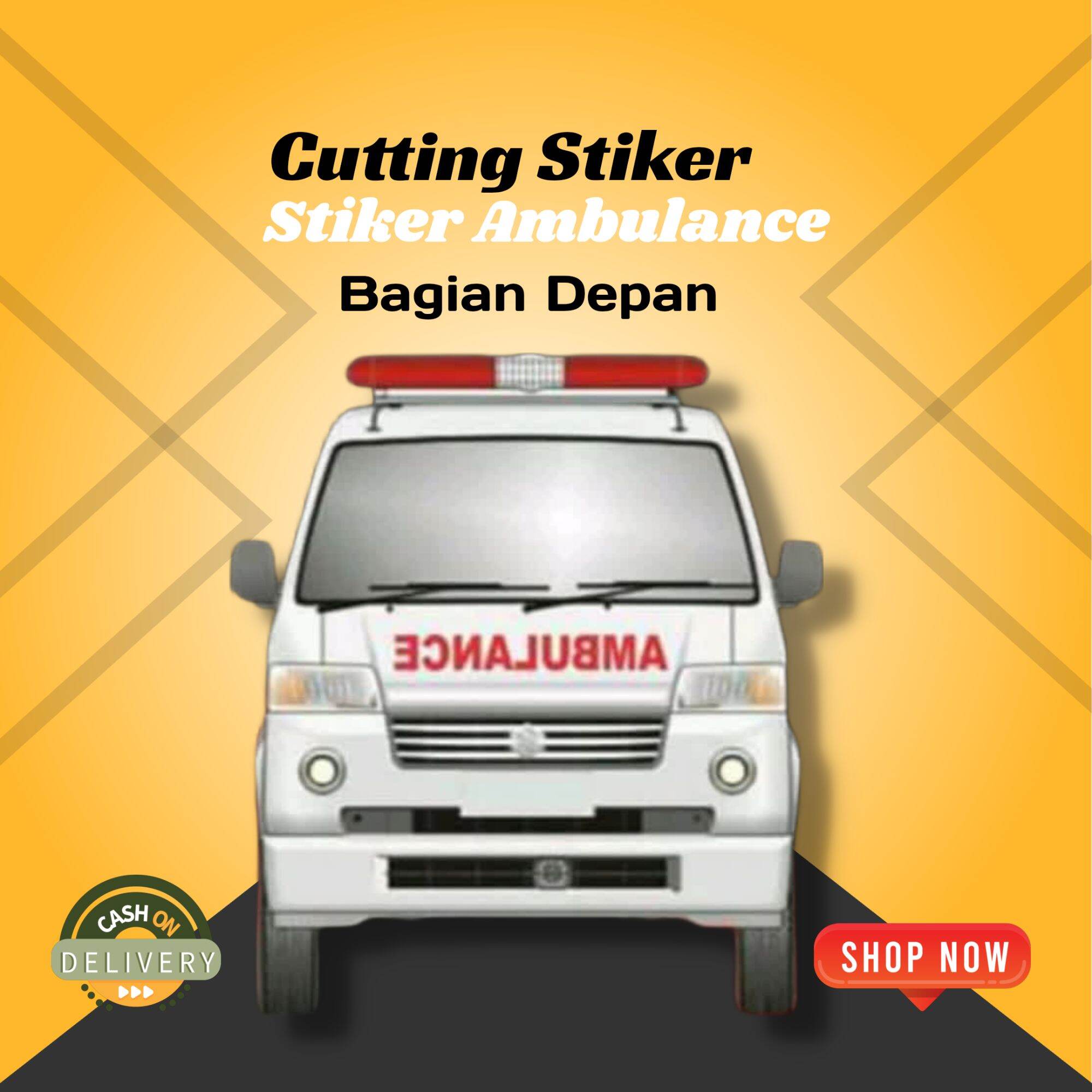 Stiker Ambulance Bagian Depan Mobil Apv grandmax luxio | Lazada Indonesia