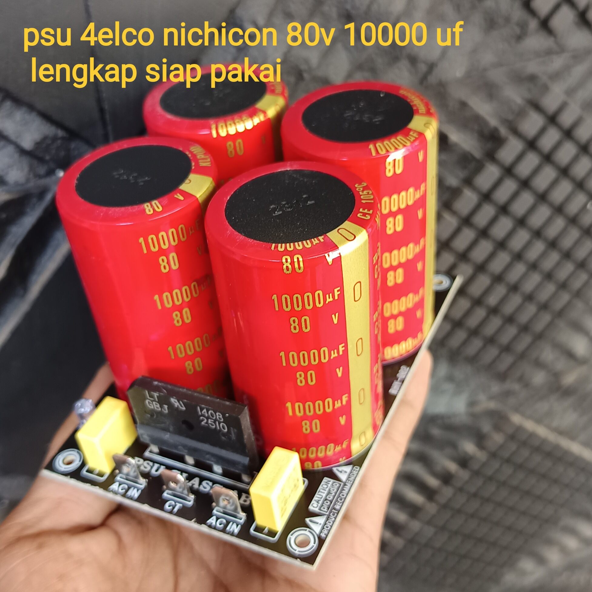 psu 4 elco nichicon 80 v 10000 uf lengkap dengan dioda 25 a siap pakai | Lazada Indonesia