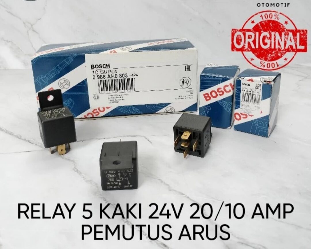 RELAY BOSCH 24V KAKI 5 10/20A RELAY PEMUTUS ORIGINAL MADE IN TAIWAN | Lazada Indonesia