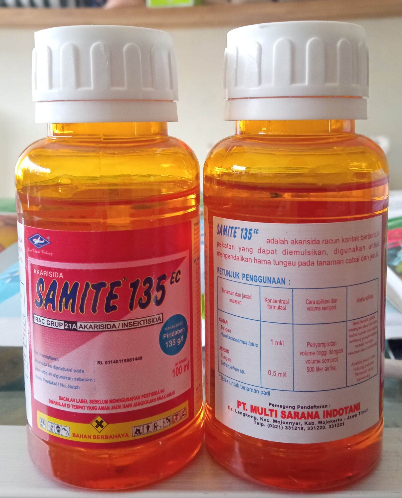 AKARISIDA INSEKTISIDA SAMITE 135EC 100 ML PEMBASMI HAMA TUNGAU TANAMAN ...