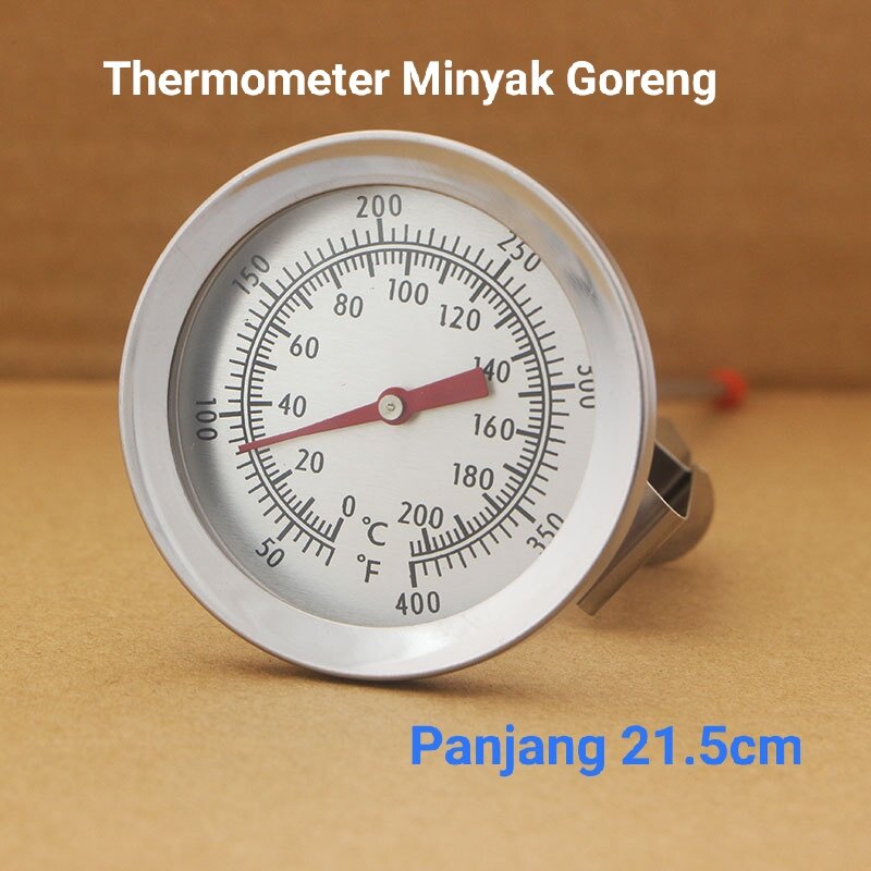 Thermometer Minyak Goreng Stainless Food Grade Pengukur Suhu Panas ...