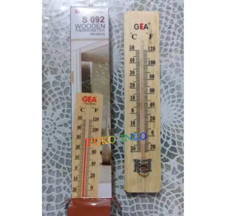 Termometer Ruangan Dinding GEA Medical S092 Wooden Kayu | Lazada Indonesia
