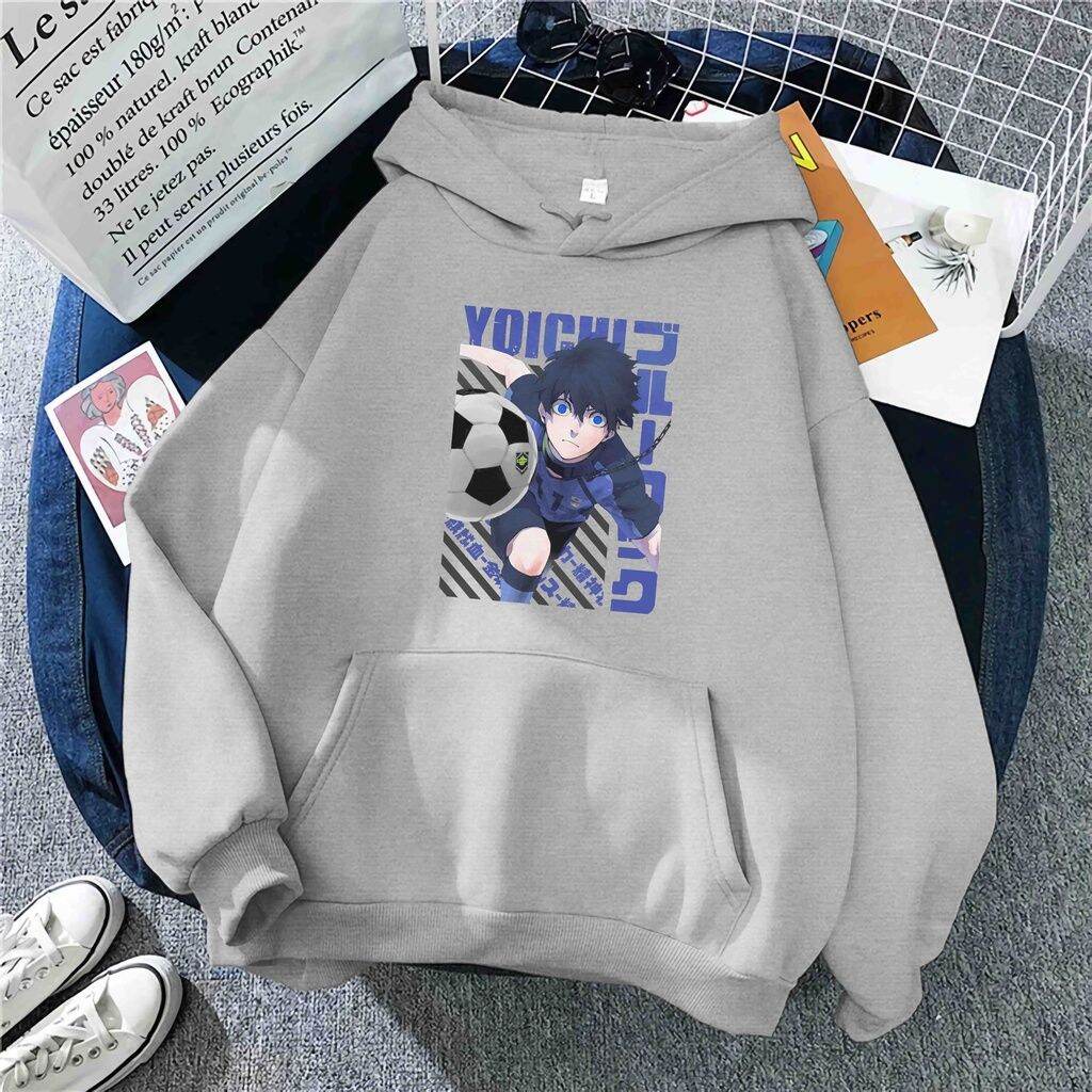 Hoodie YOICHI ISAGI anime blue lock bahan fleece jacket anime korean ...