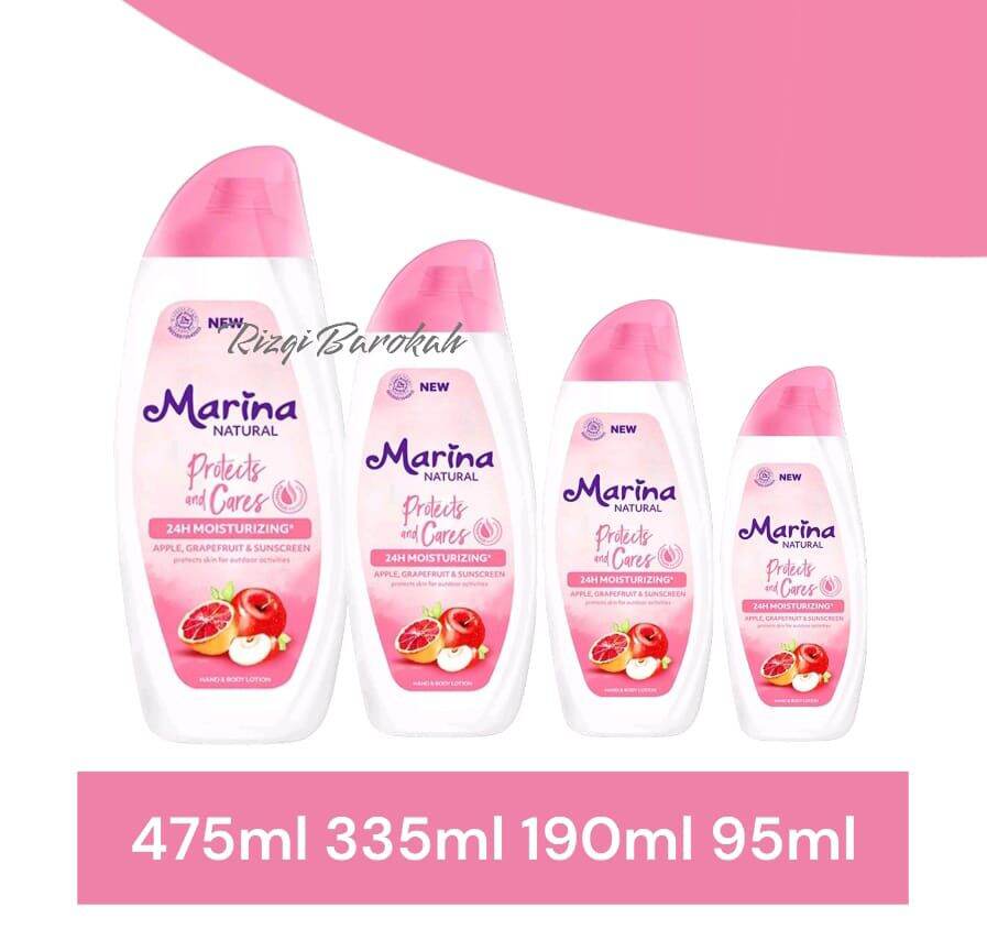 marina hand body lotion natural all ukuran | Lazada Indonesia