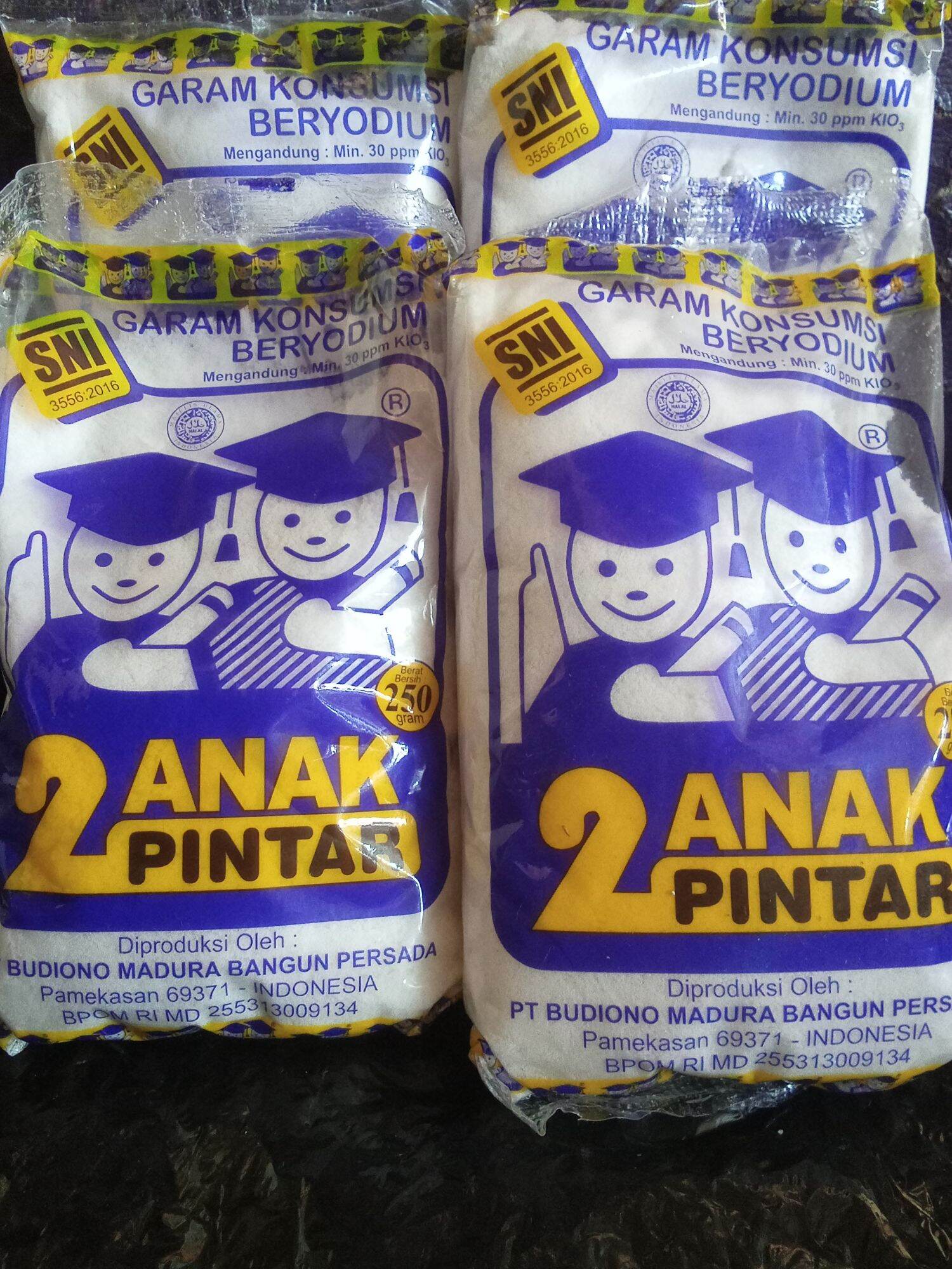 Garam Madura cap 2 anak pintar// Garam BPOM RI (halal) | Lazada Indonesia