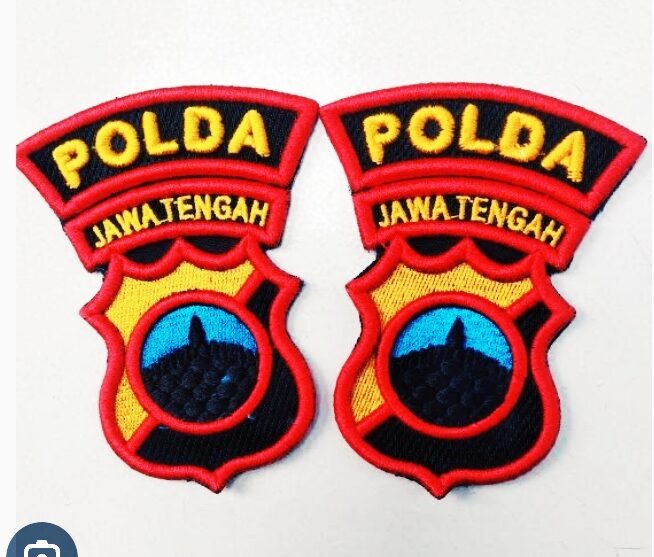 Bordir logo Atribut Polda Jawa Tengah / Logo Polda Jateng / bagus dan ...