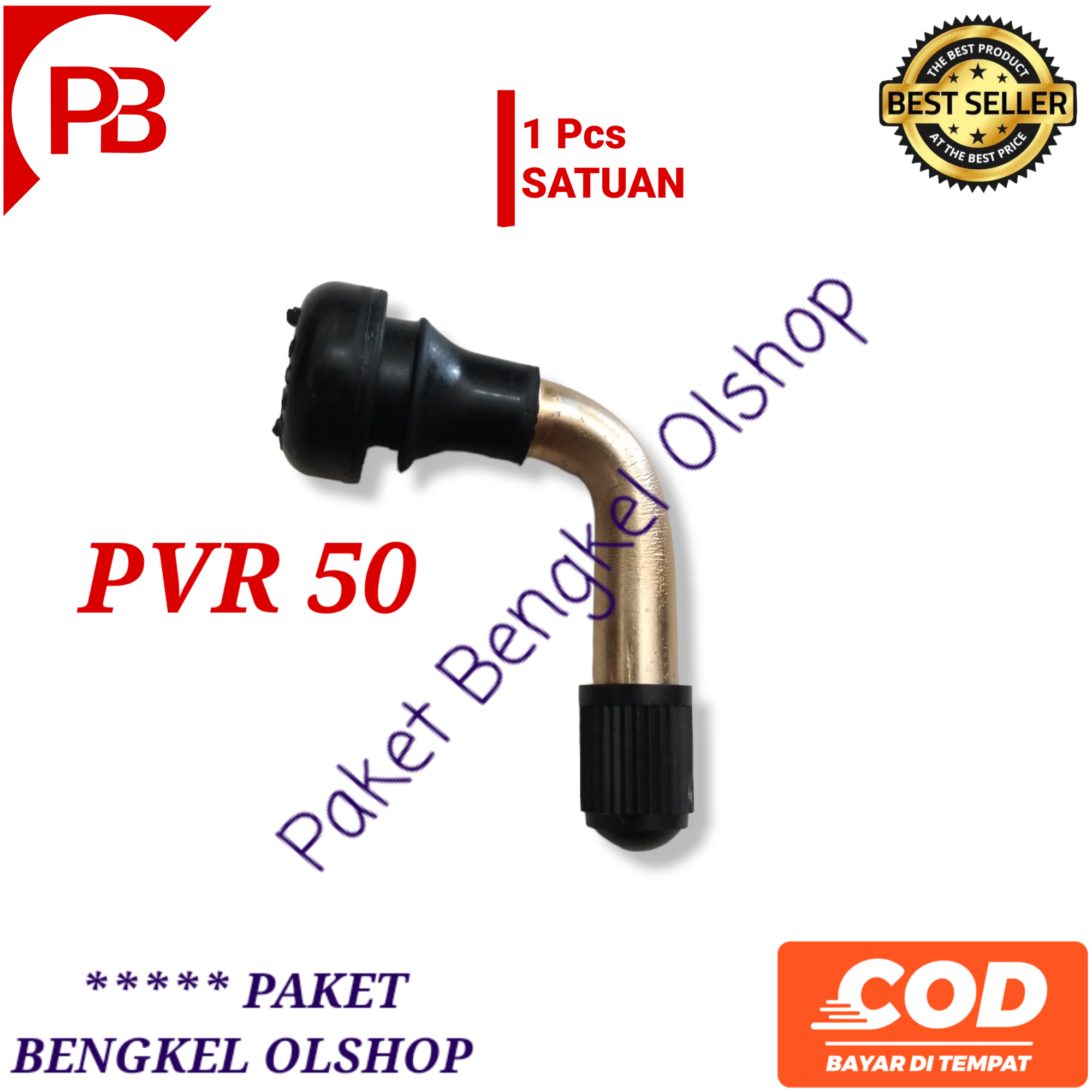 PVR 50 Pentil Tubeless Ban Sepeda Listrik Bengkok PVR50 | Lazada Indonesia