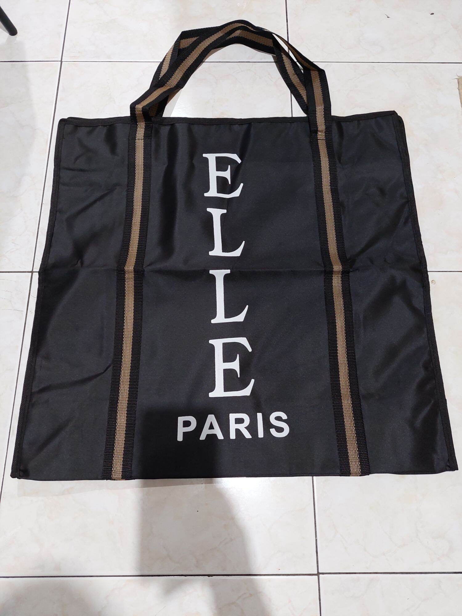 TAS ELLE JUMBO TALI PUTER LEBAR SIZE 55CMX59CMX21CM | Lazada Indonesia