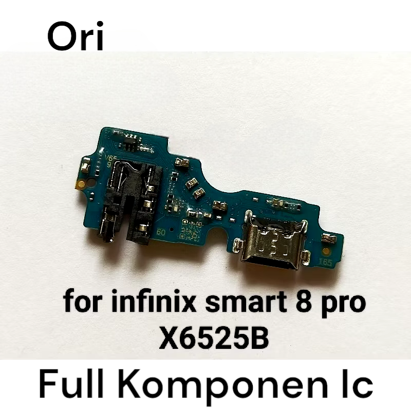Papan Cas Konektor Cas Mic Infinix Smart 8 Pro X6525B Original Full ...