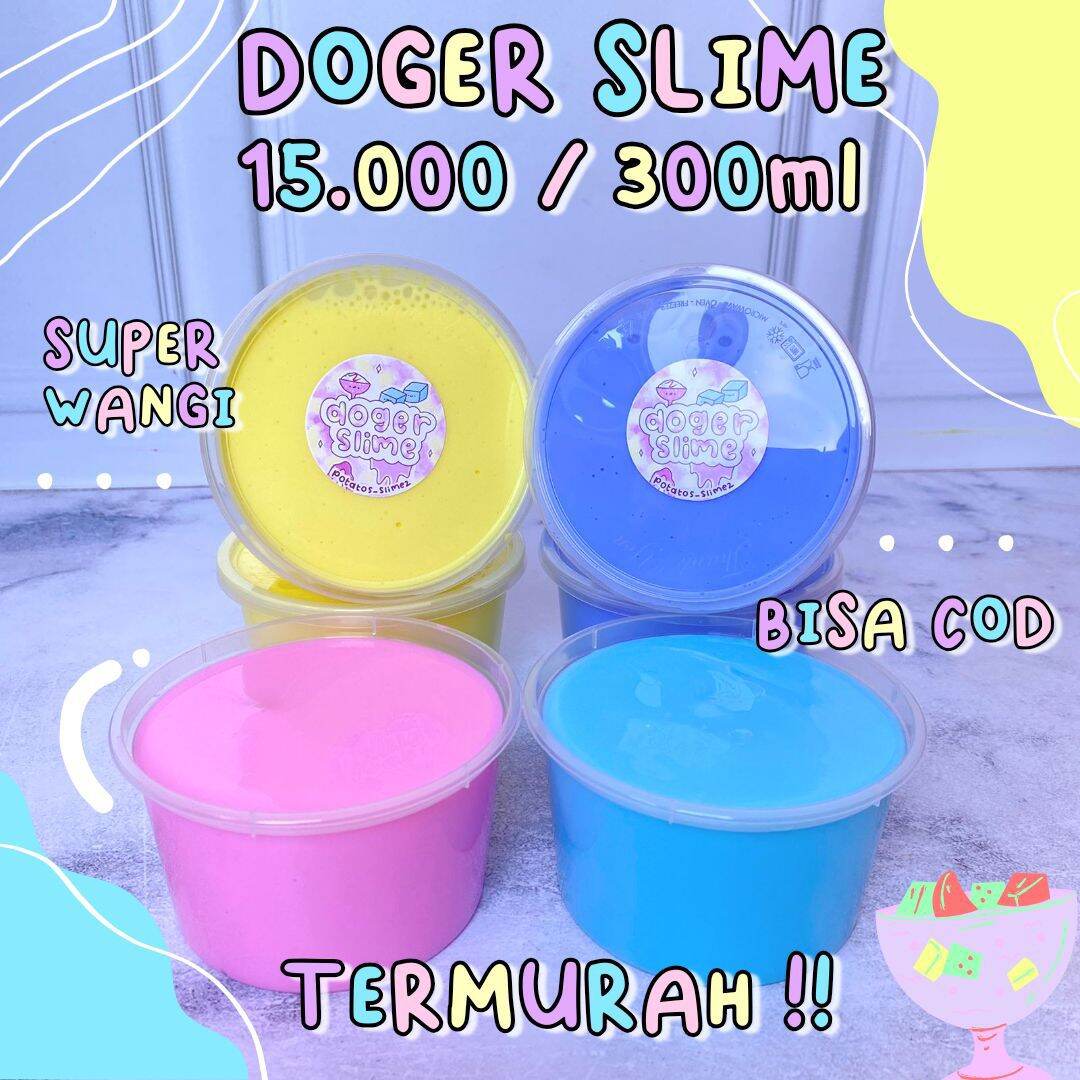 Doger Slime ukuran 300ml By Potatos Slime | Lazada Indonesia