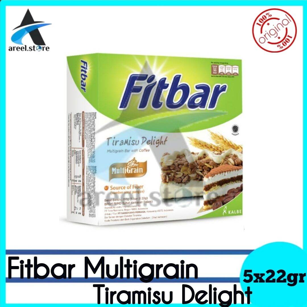 Fitbar Multigrain Rasa Coklat - Fruits - Nuts - Tiramisu 5x22gr ...