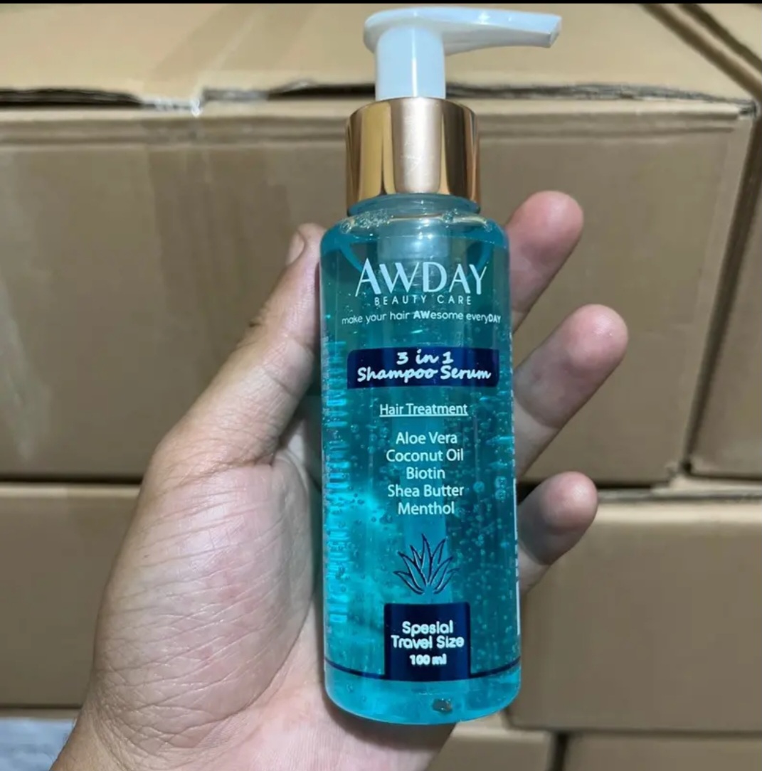 Awday shampo 3 in 1 hair treatment serum 100 ml | Lazada Indonesia