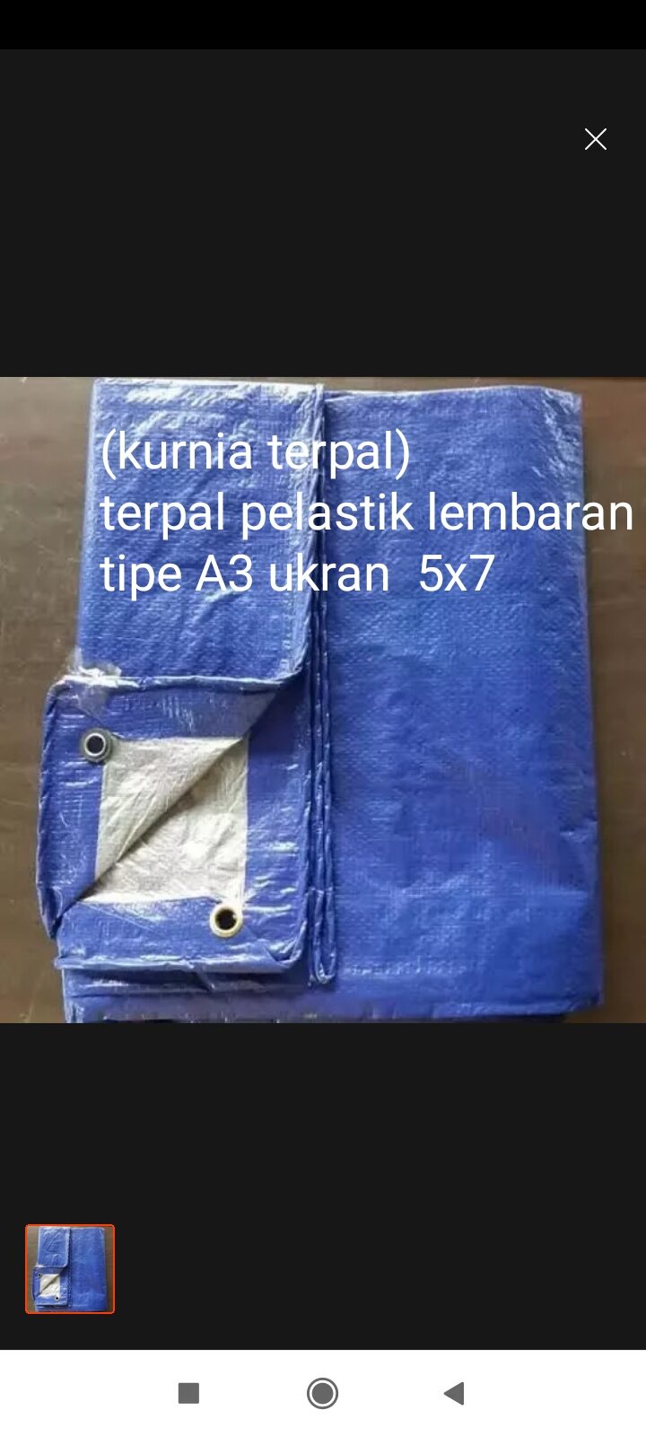 terpal pelastik A3 ukran lebar 5 meter. panjang 7 meter. bisa buat ...