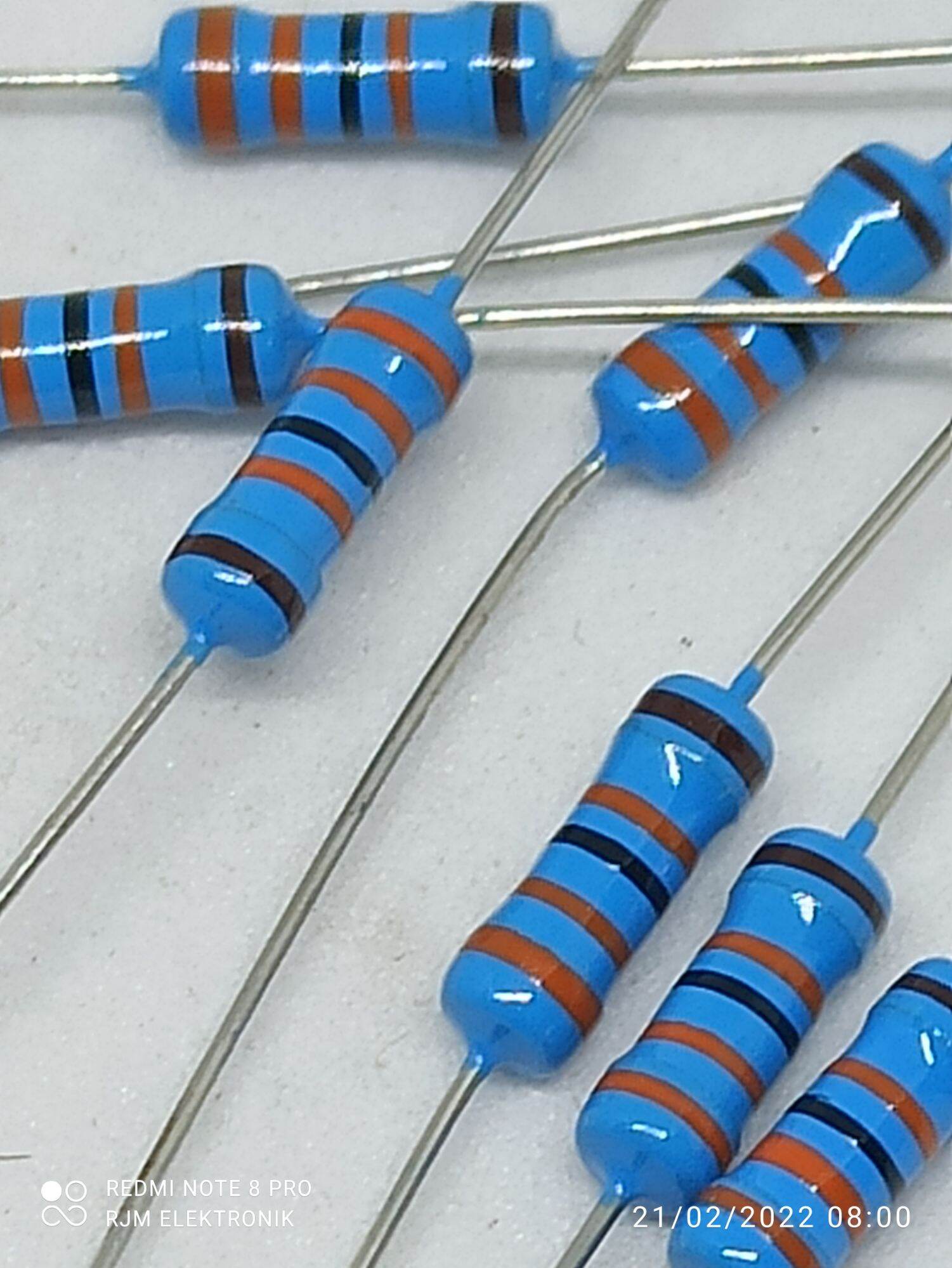 10 pcs resistor 330k 1/2w | Lazada Indonesia
