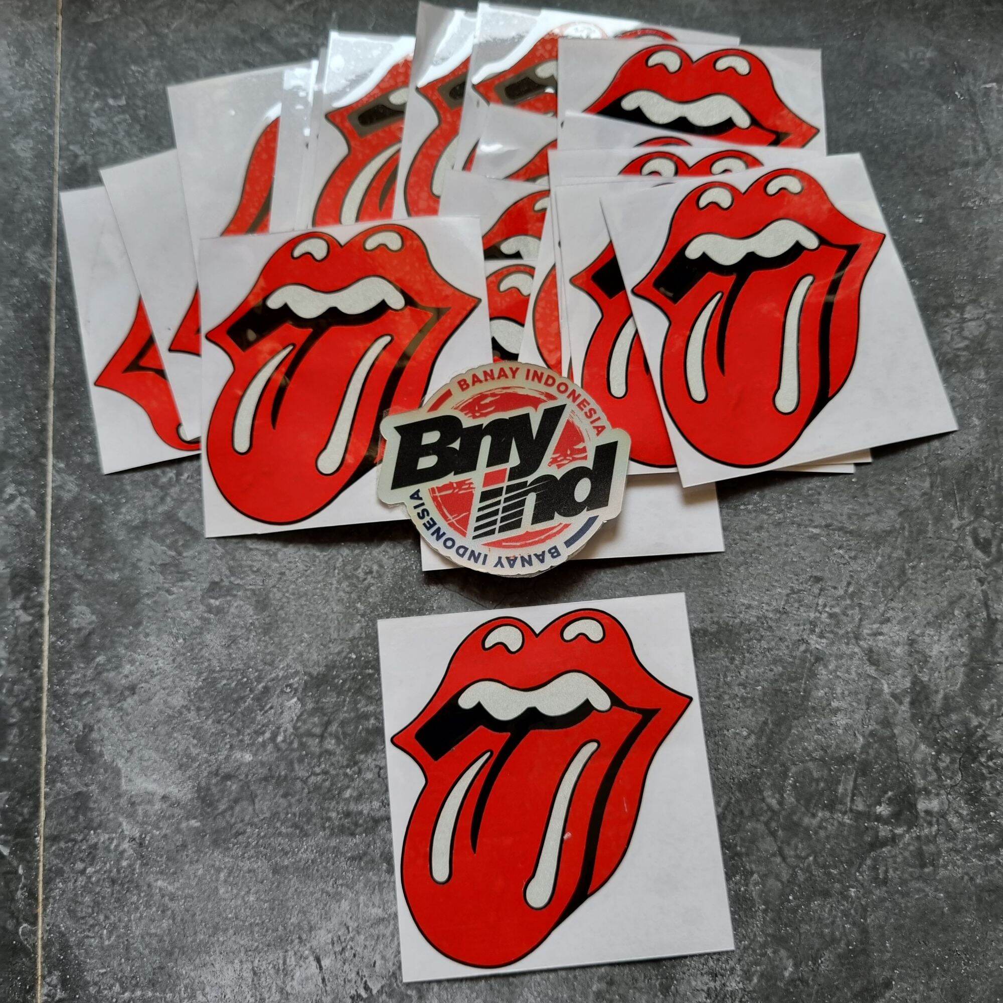 STICKER STIKER LOGO ROLLING STONE LIDAH CUTTING | Lazada Indonesia