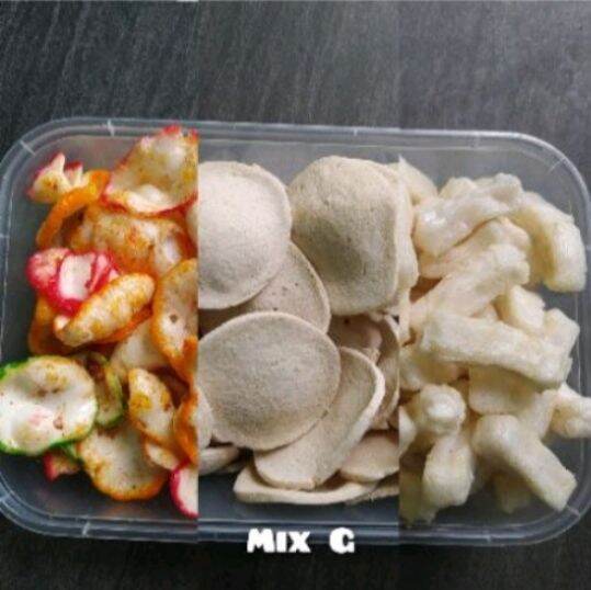 [KEMASAN BOX 750ML] CEMILAN CAMPUR BASRENG KERUPUK KRIPIK | Lazada ...