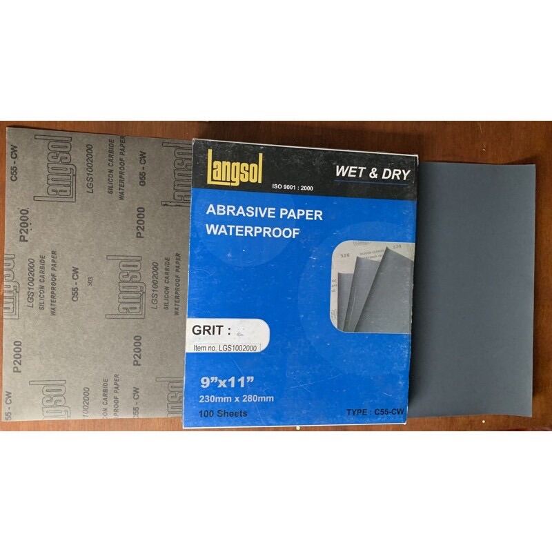 Amplas Duco / Amplas Lembaran basah dan kering grit 2000 Langsol ...