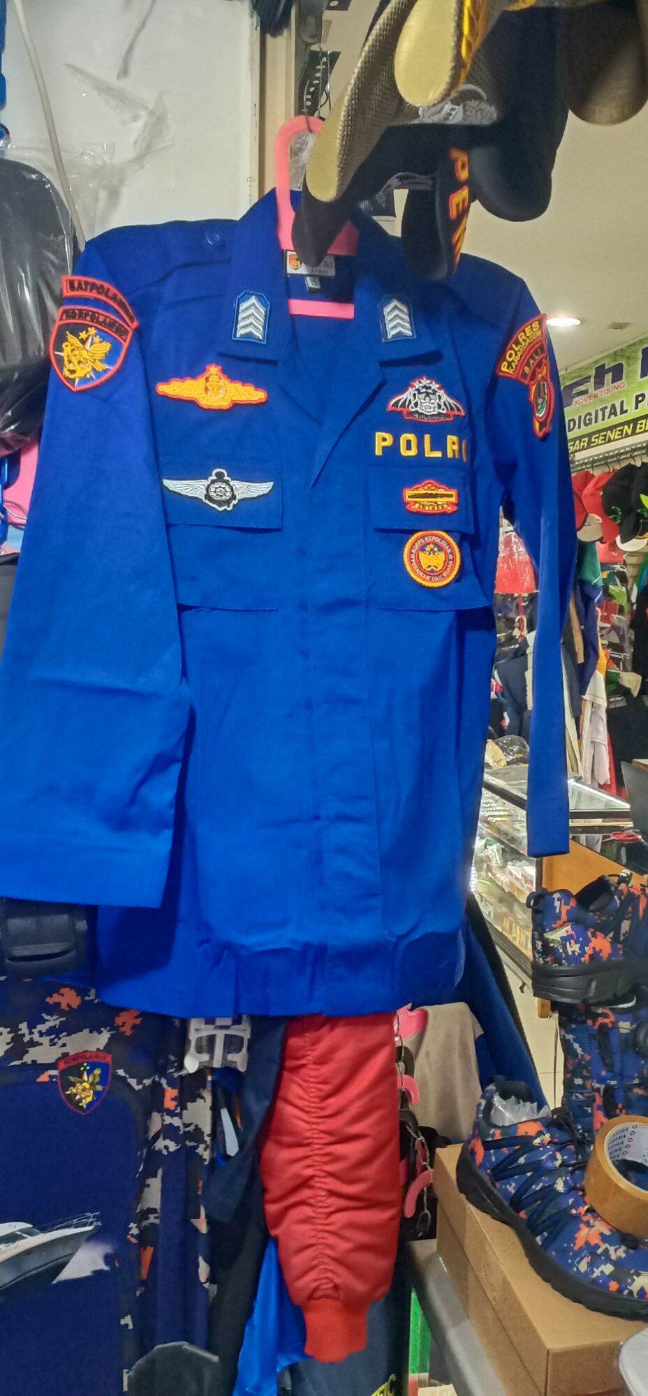 SERAGAM PDL BIRU POL AIRUD #AIRUD | Lazada Indonesia
