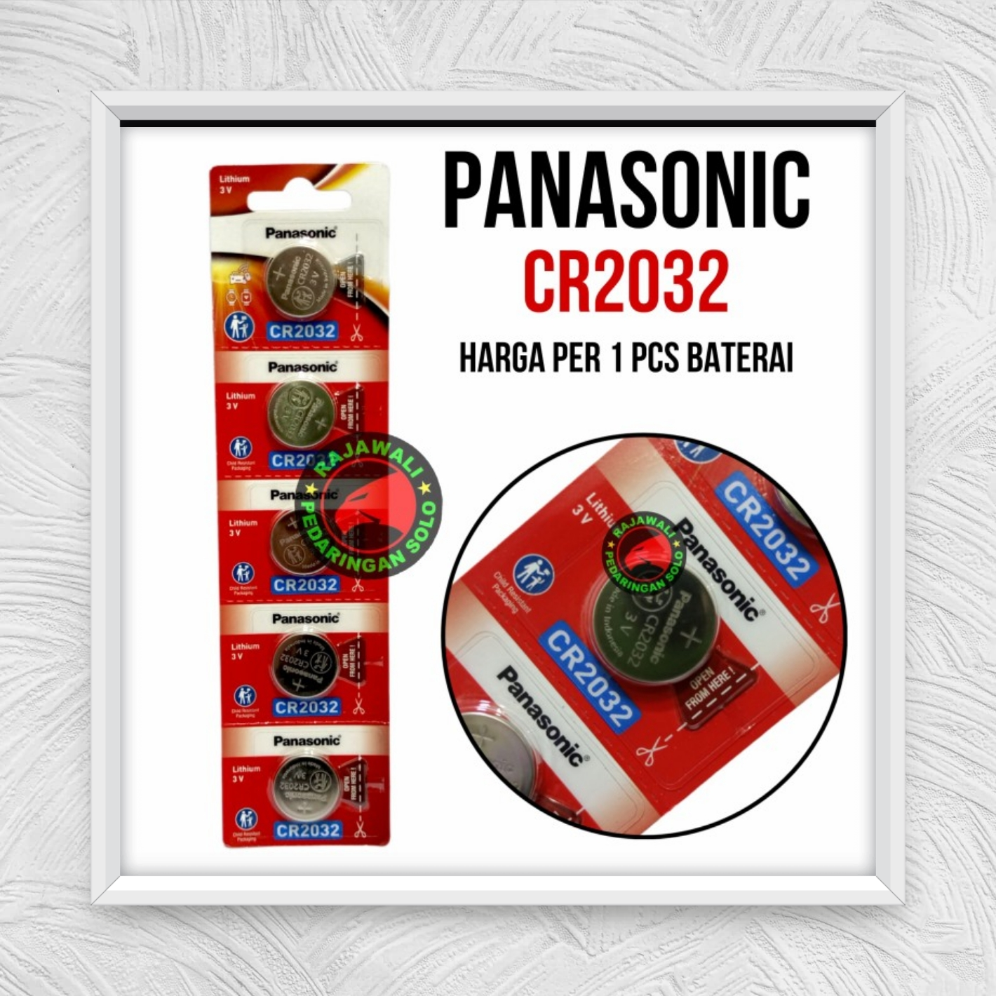 BATERAI PANASONIC CR2032 ORIGINAL BATRE BIOS REMOT | Lazada Indonesia