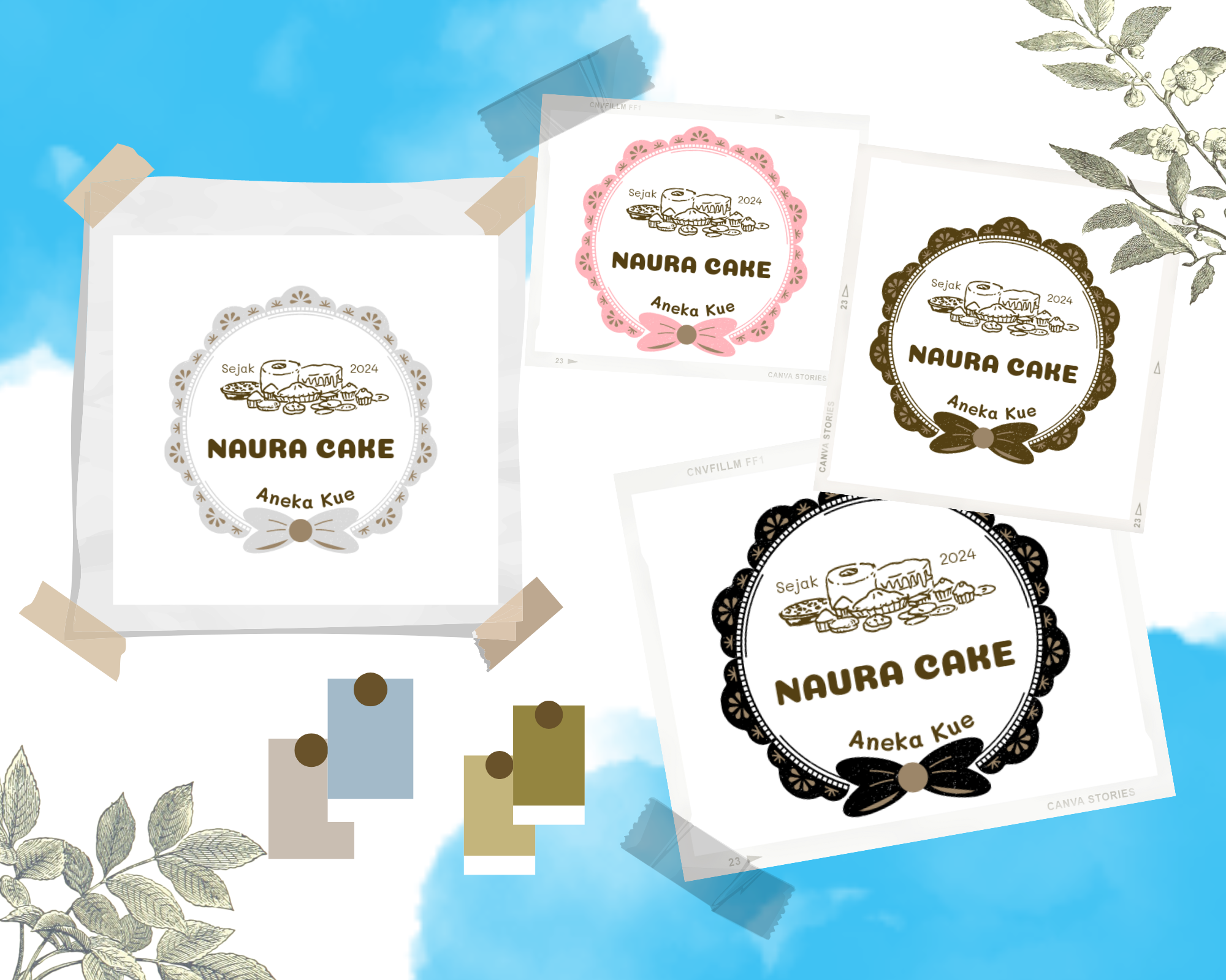 STIKER NAMA TOKO SELEMBAR ISI 35 PCS MINIMAL ORDER 2 LEMBAR | Lazada ...