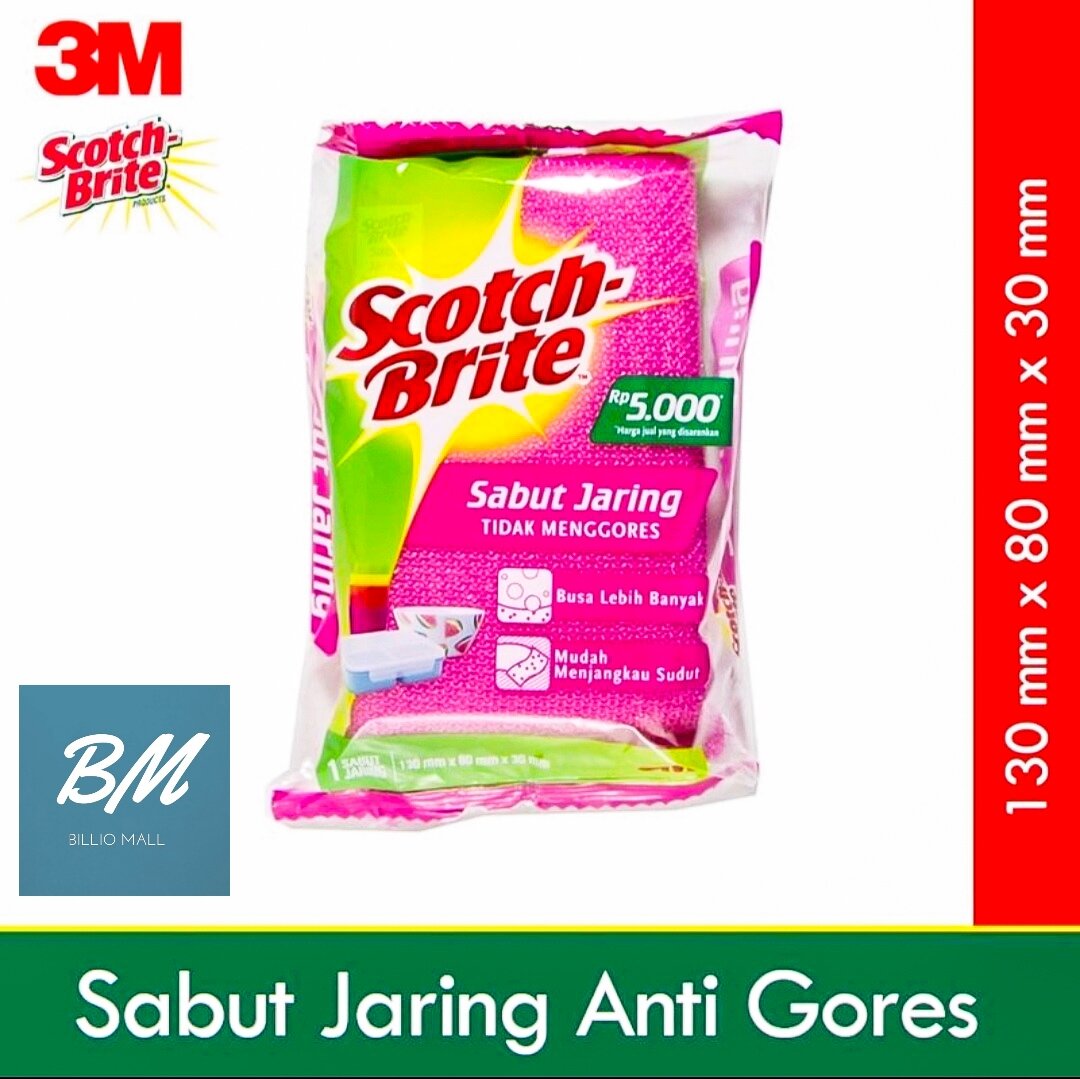 3M Scotch Brite SABUT JARING IDT60 Anti Gores Pencuci Alat Makanan ...