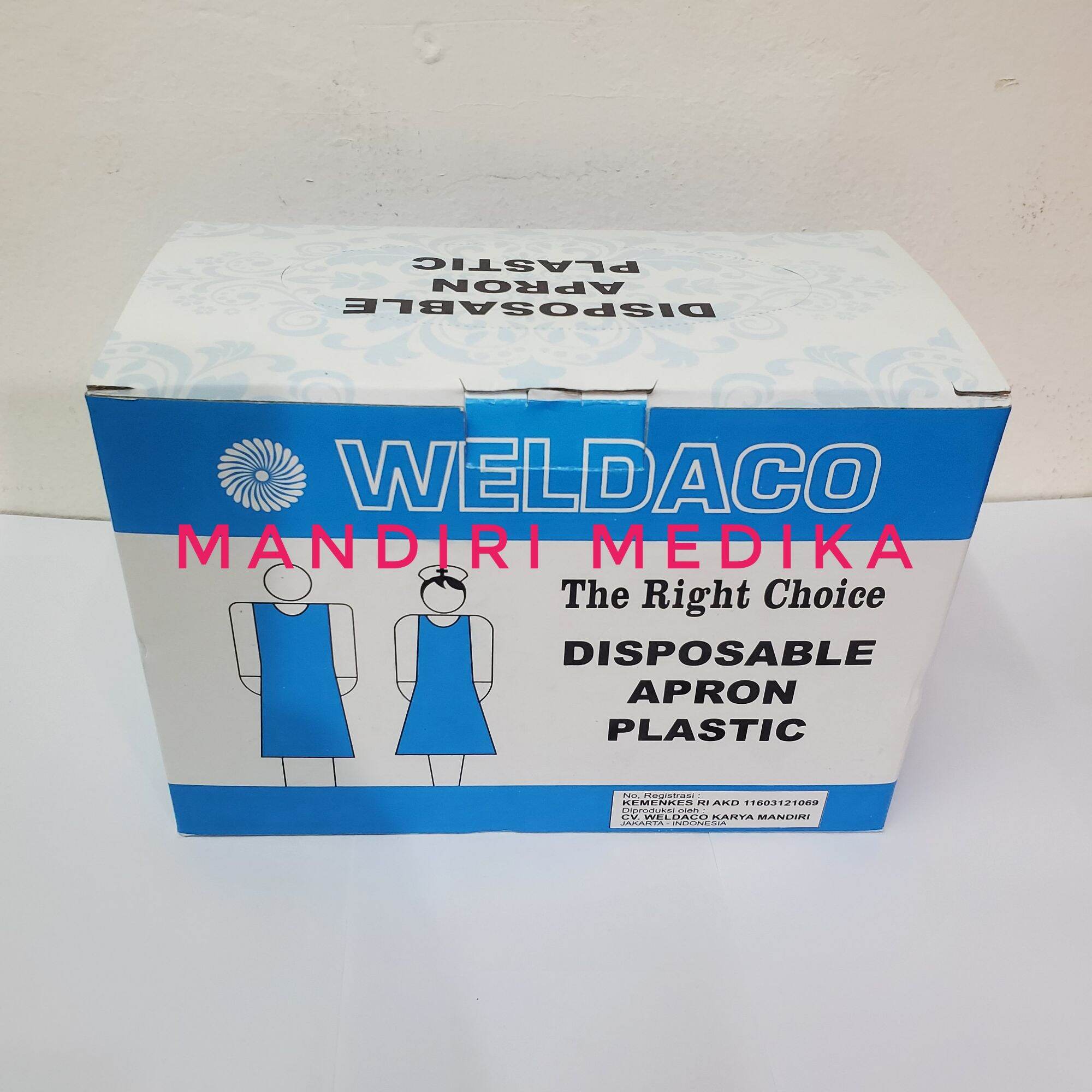 Apron Plastik Medis Celemek Disposable Weldaco Isi 50pcs Izin Edar ...